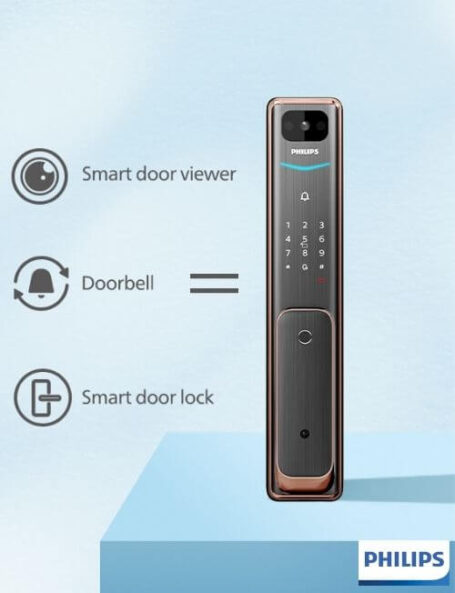 Fechadura Digital de Embutir Philips Alpha-VP-5 App - Yamamotto