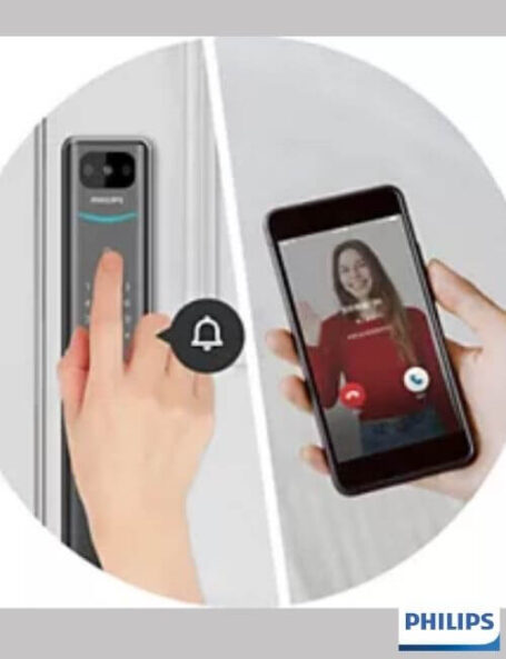 Fechadura Digital de Embutir Philips Alpha-VP-5 App - Yamamotto